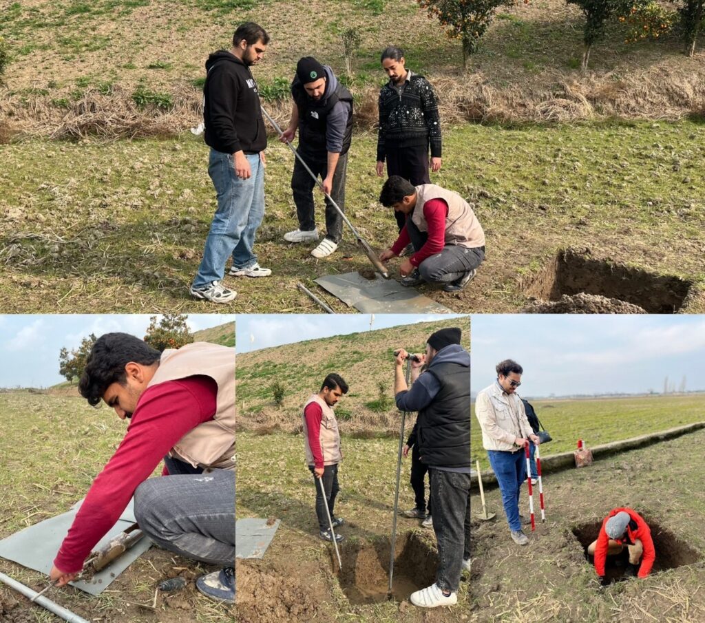 Archaeological excavation of Din Keti Tepe located south of the Caspian ...